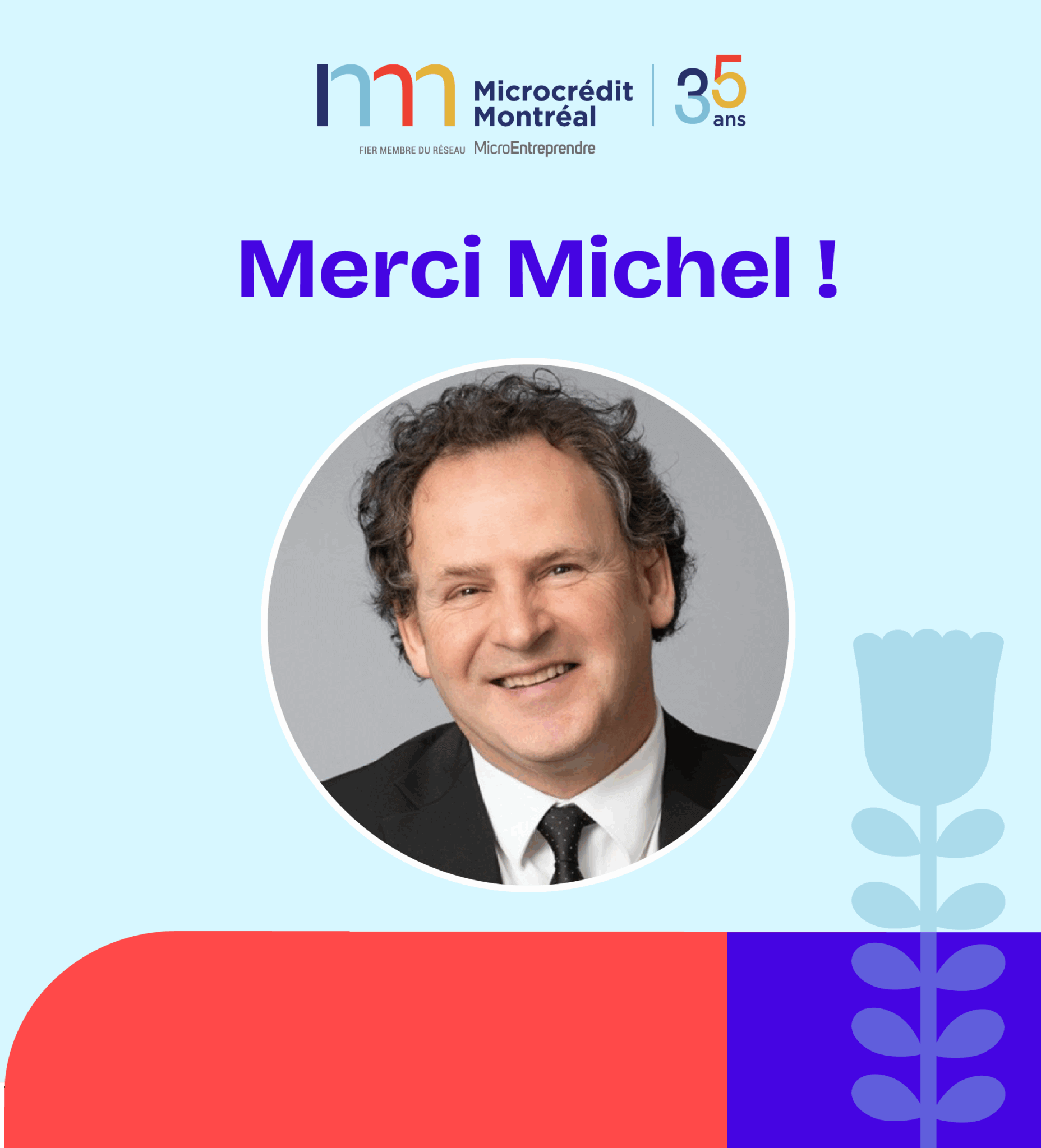 Merci, Michel Filion, pour plus de 10 ans d’engagement et de générosité ...